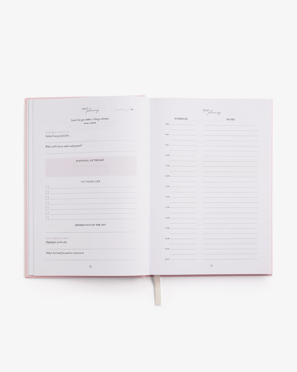 Life & Style Planner by Leonie Hanne - Intelligent Change - Light Pink