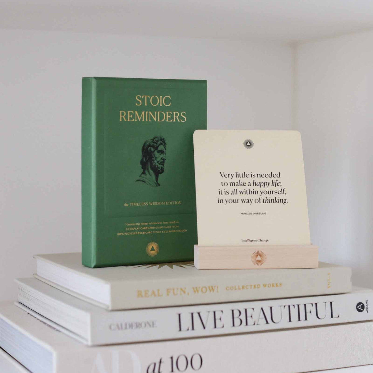Stoic Reminders Quote Cards Inspirational Quotes | Intelligent Change