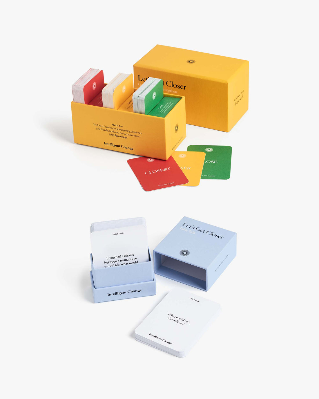 Get Closer Question Game - Conversation Cards | Intelligent Change