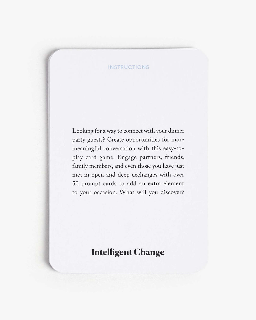 Get Closer: Table Talk | Conversation Cards by Intelligent Change