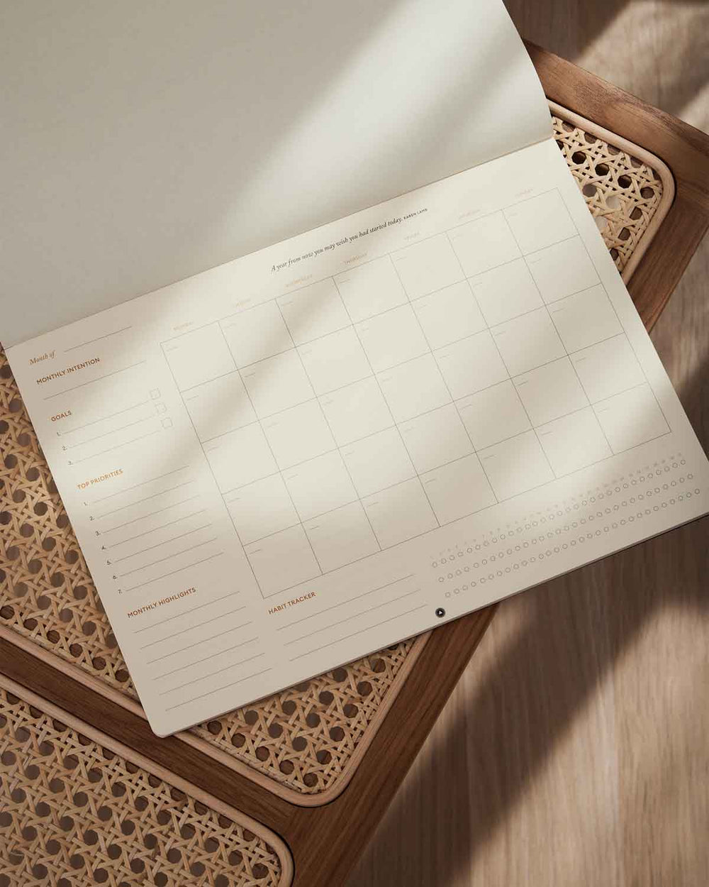 Productivity Monthly Desk Pad | Intelligent Change